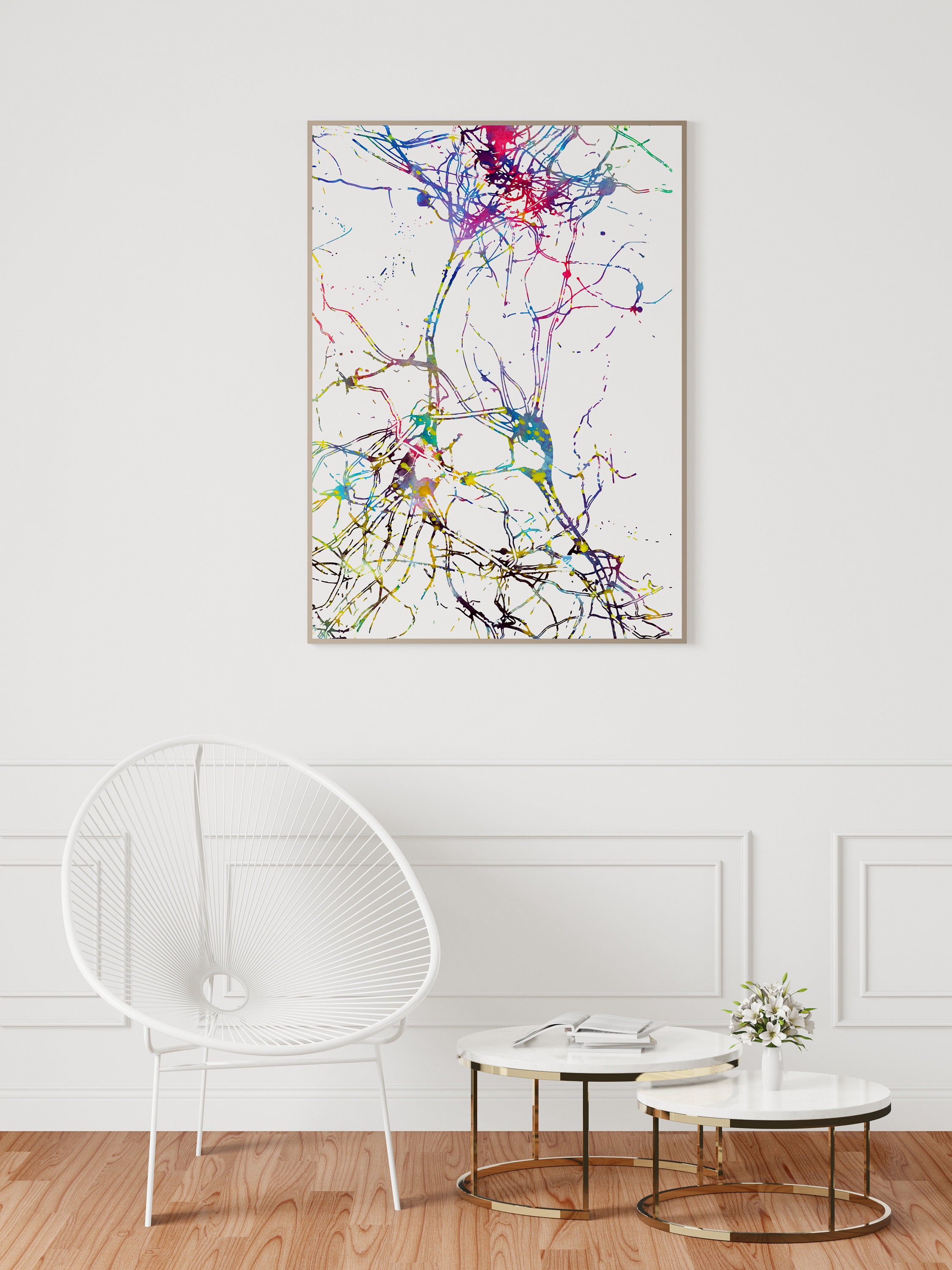 Human Cells Anatomy and Cell Biology Neurology Poster Neuron | Etsy