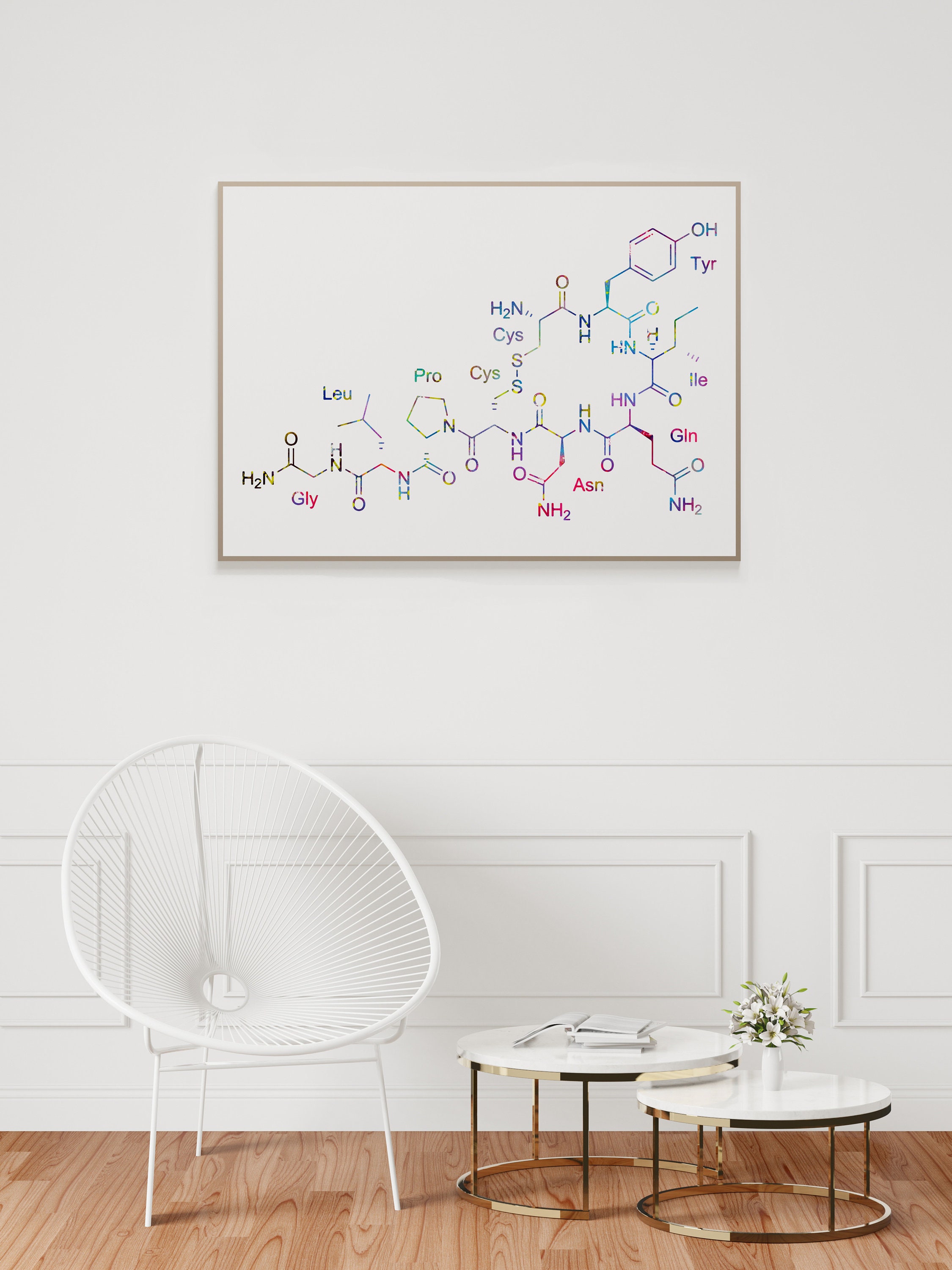 Oxytocin Hormone of Love Symbol Nerd Art Science Art Biology | Etsy