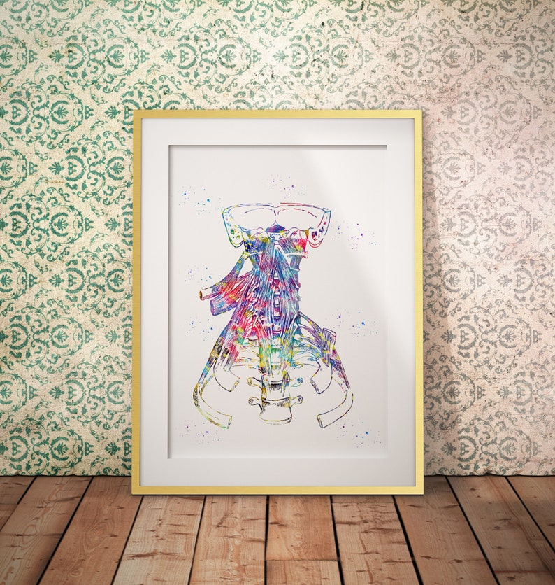 Muscles of the Neck Poster Medical Science Watercolor Digital - Etsy