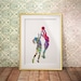 Netball Player Girls Sport Poster Team Sports Watercolor Art Digital ...