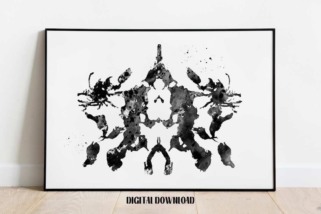 Rorschach Inkblot Test Card 10 Psychological Test Psychology - Etsy