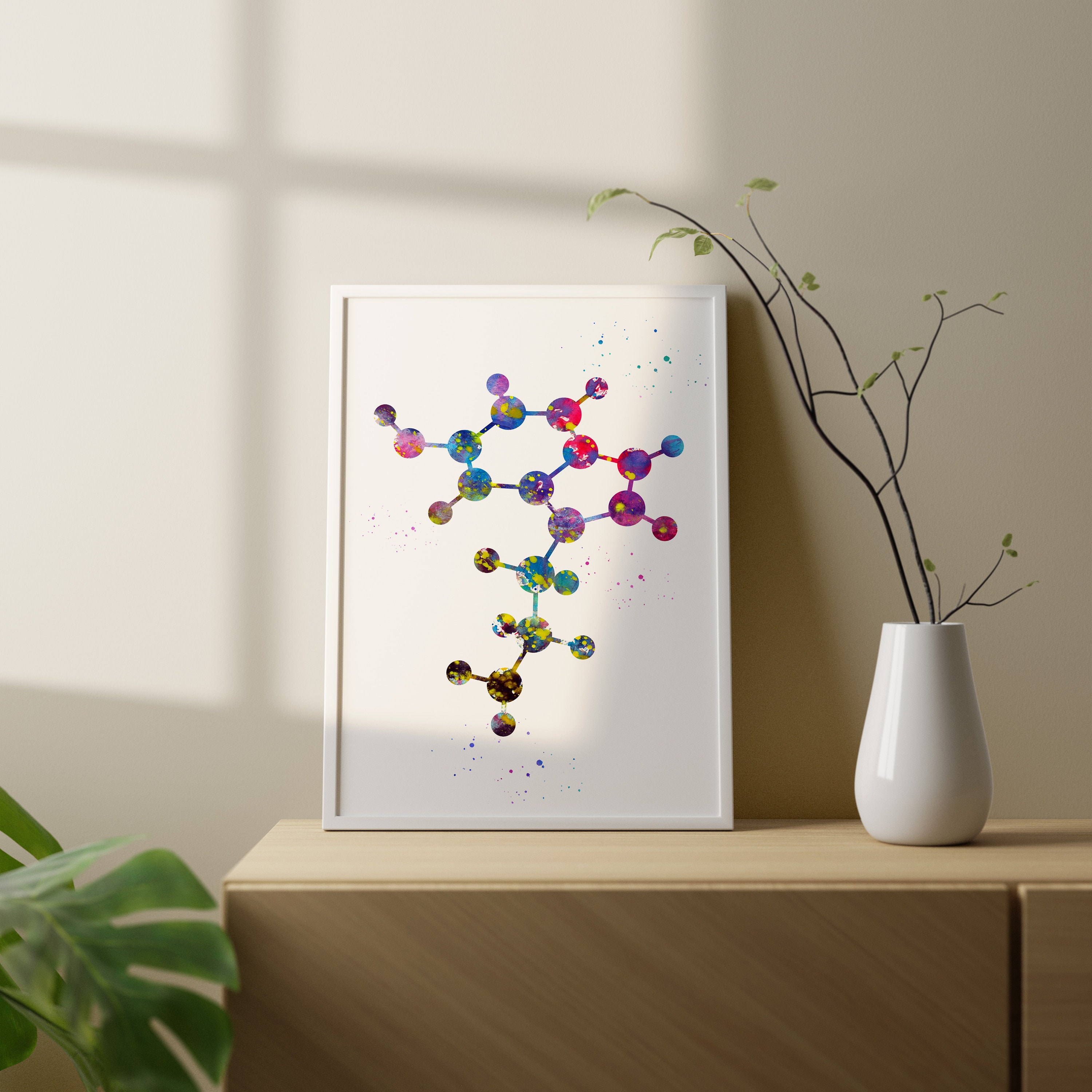 Serotonin Happiness Molecule Symbol Biology Chemistry Decor - Etsy