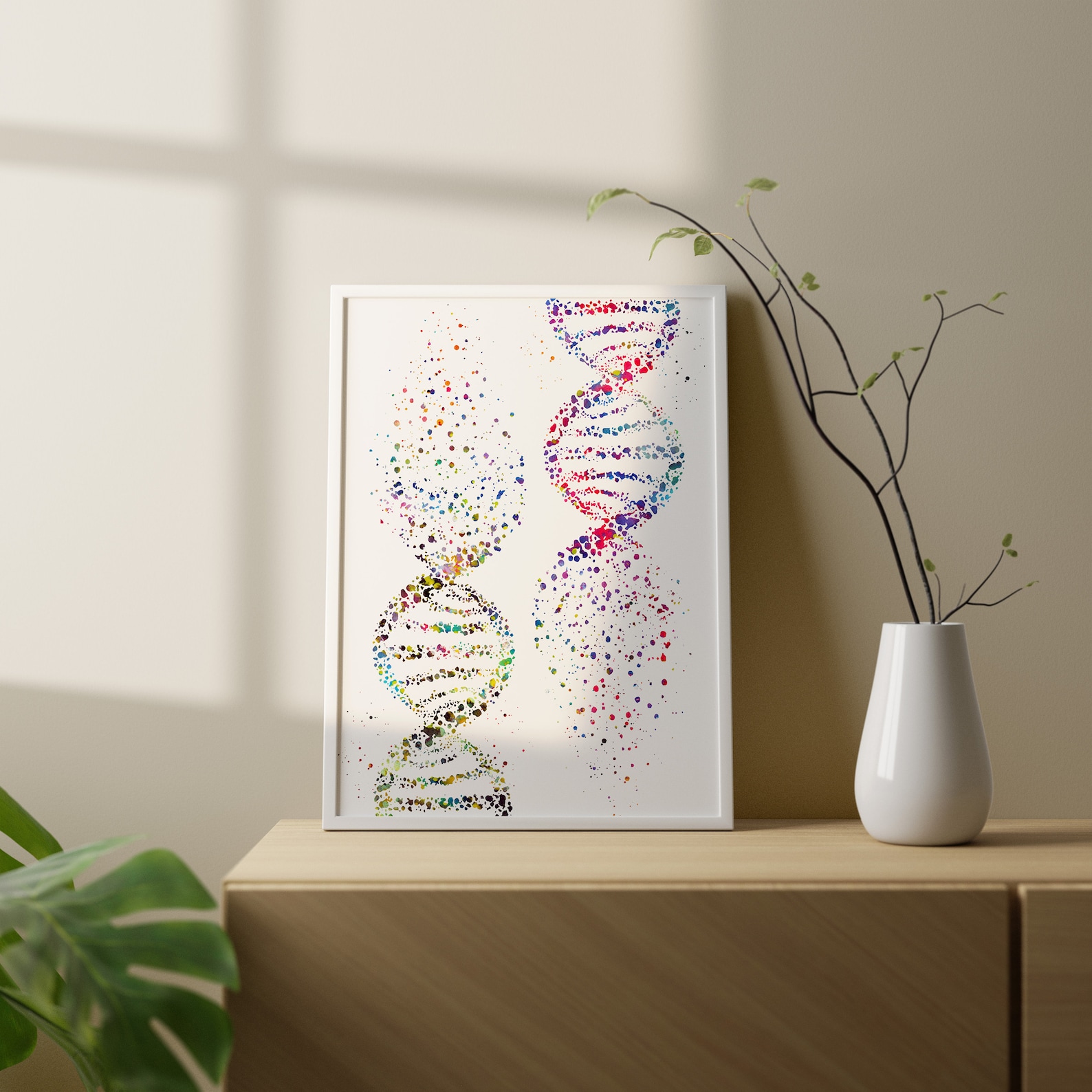 DNA Double Helix Genetic Science Abstract Biology Poster Medical ...