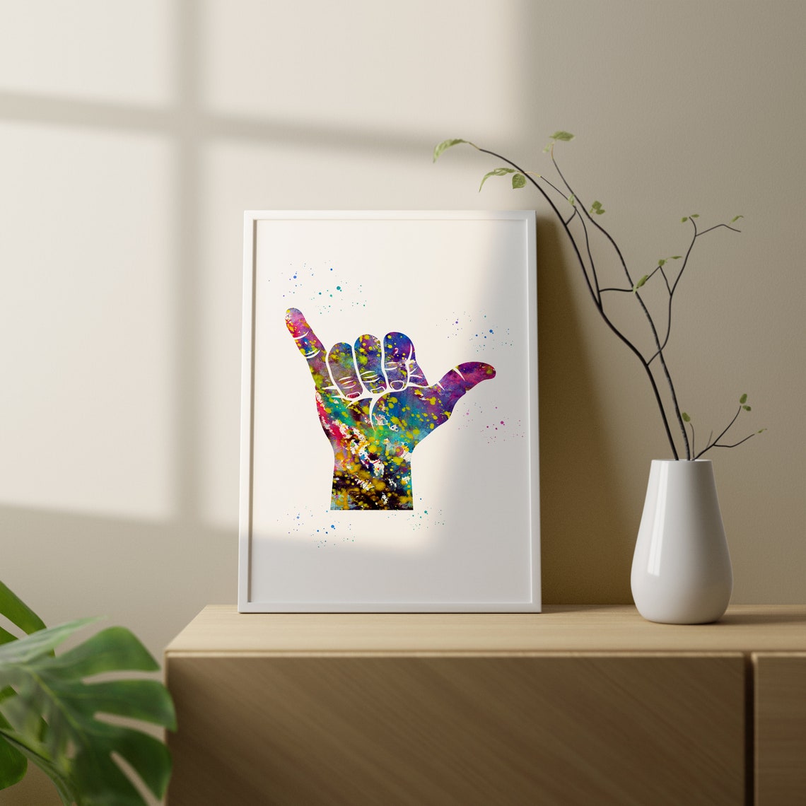 Shaka Hand Sign Hand Gesture Surf Hawaii Culture Poster - Etsy