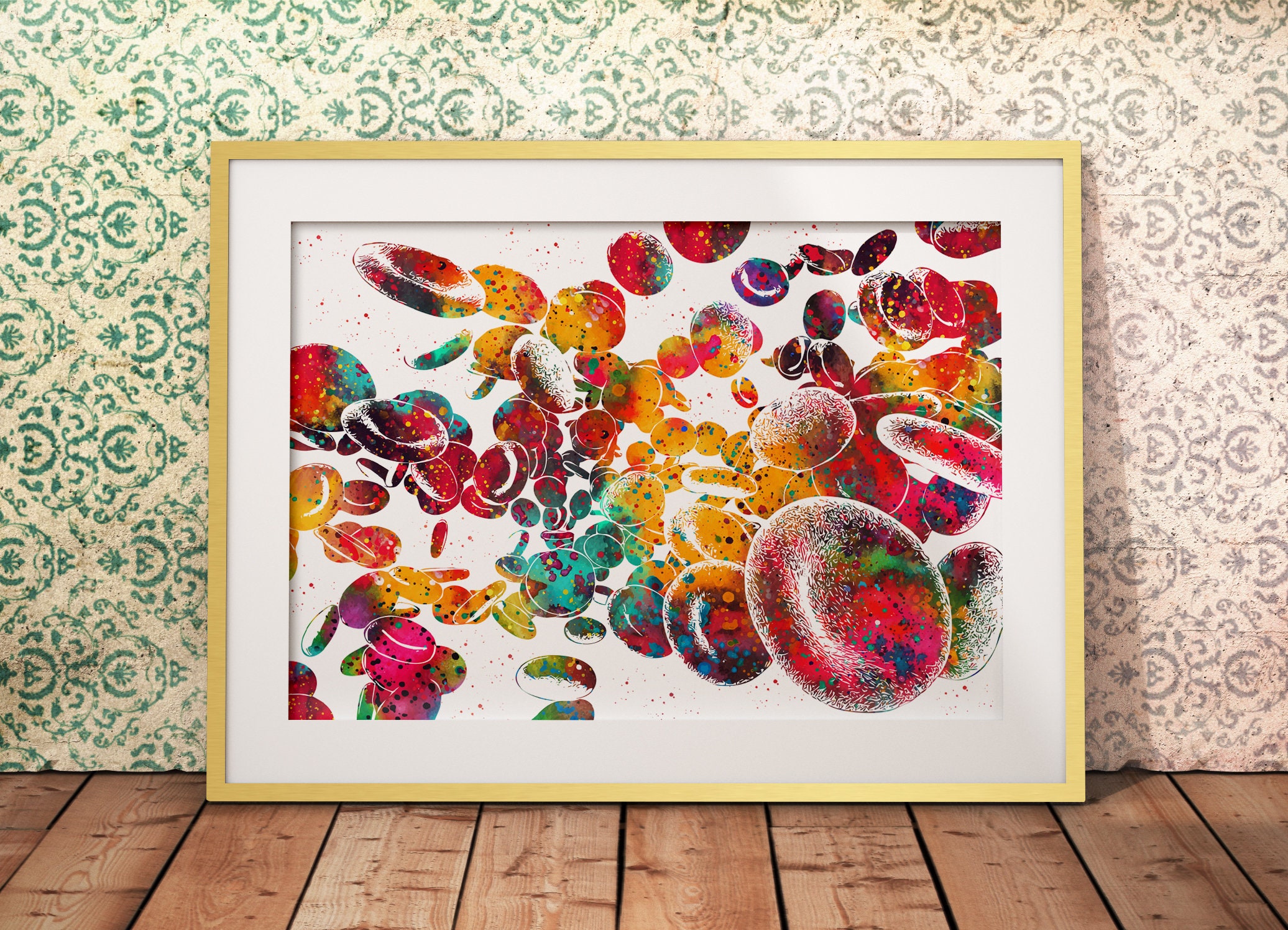 Red Blood Cells Blood Histology Hematology Poster Medical Science ...