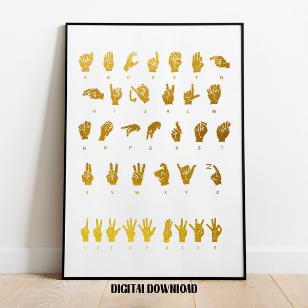Fingerspelling - Etsy