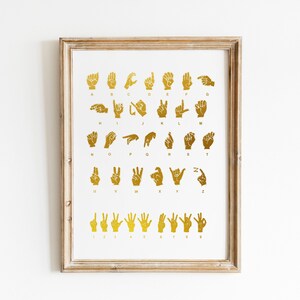 Sign Language Alphabet American Sign Language ASL Manual Alphabet ...