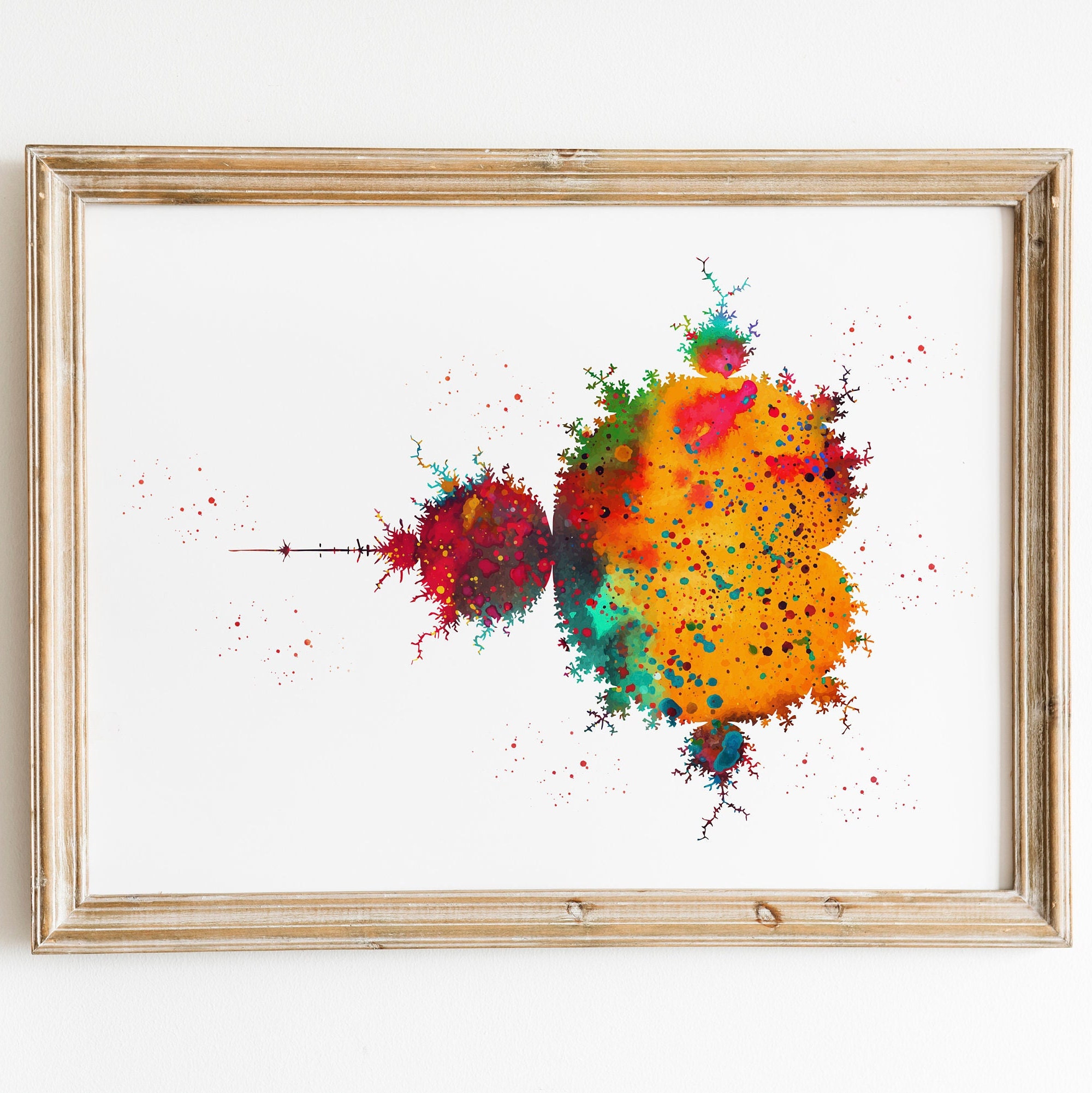 Mandelbrot Set Fibonacci Sequence Poster Science Watercolor - Etsy