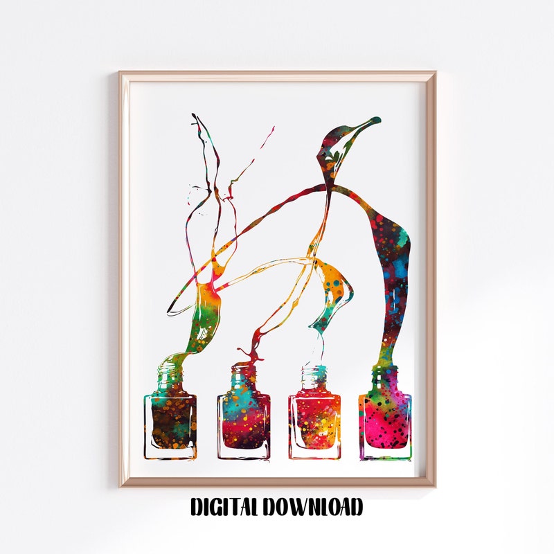 Nail Polish Poster - Etsy