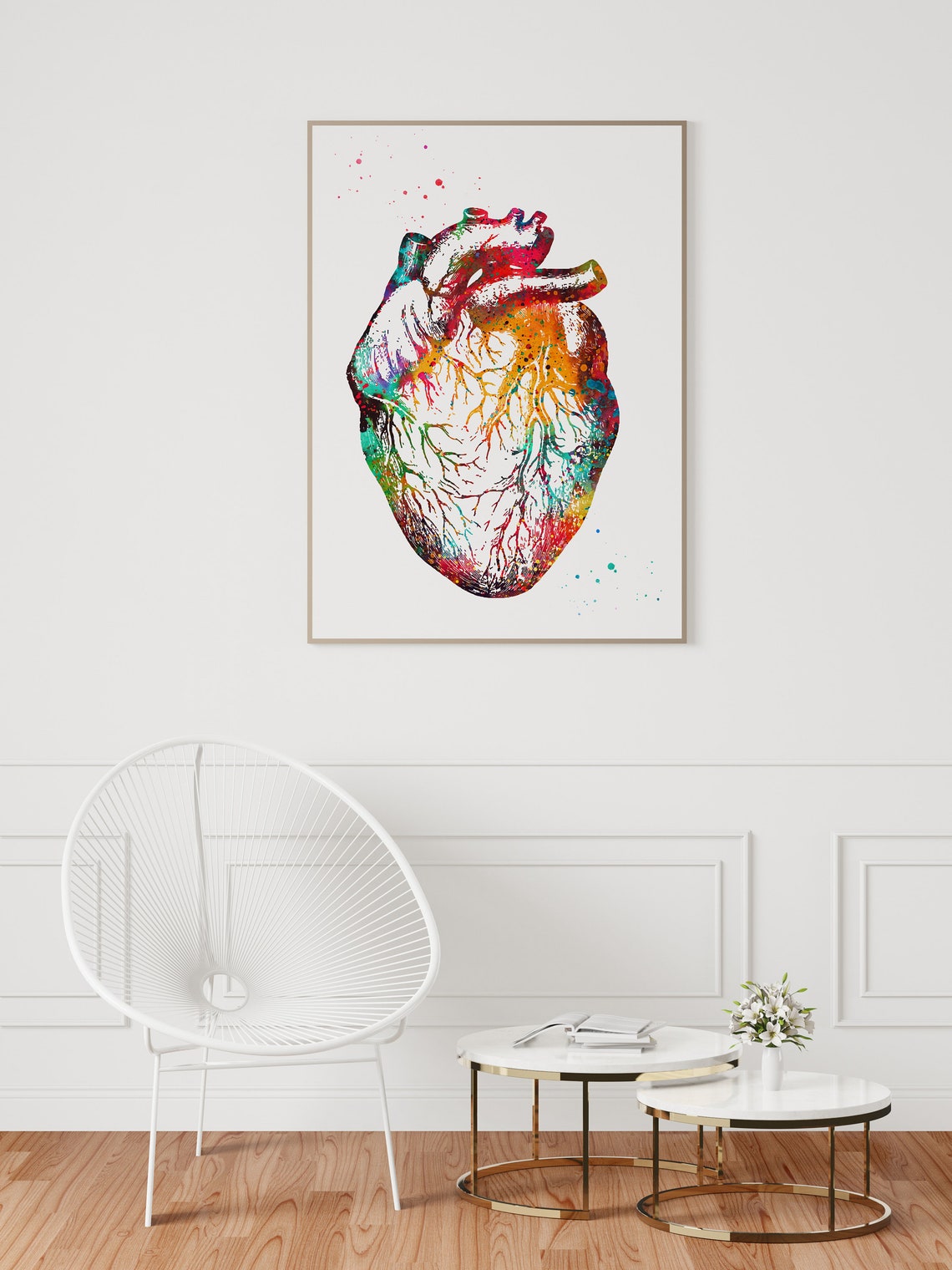 Human Heart Poster Anatomy Surgery Anatomical Medical Science - Etsy