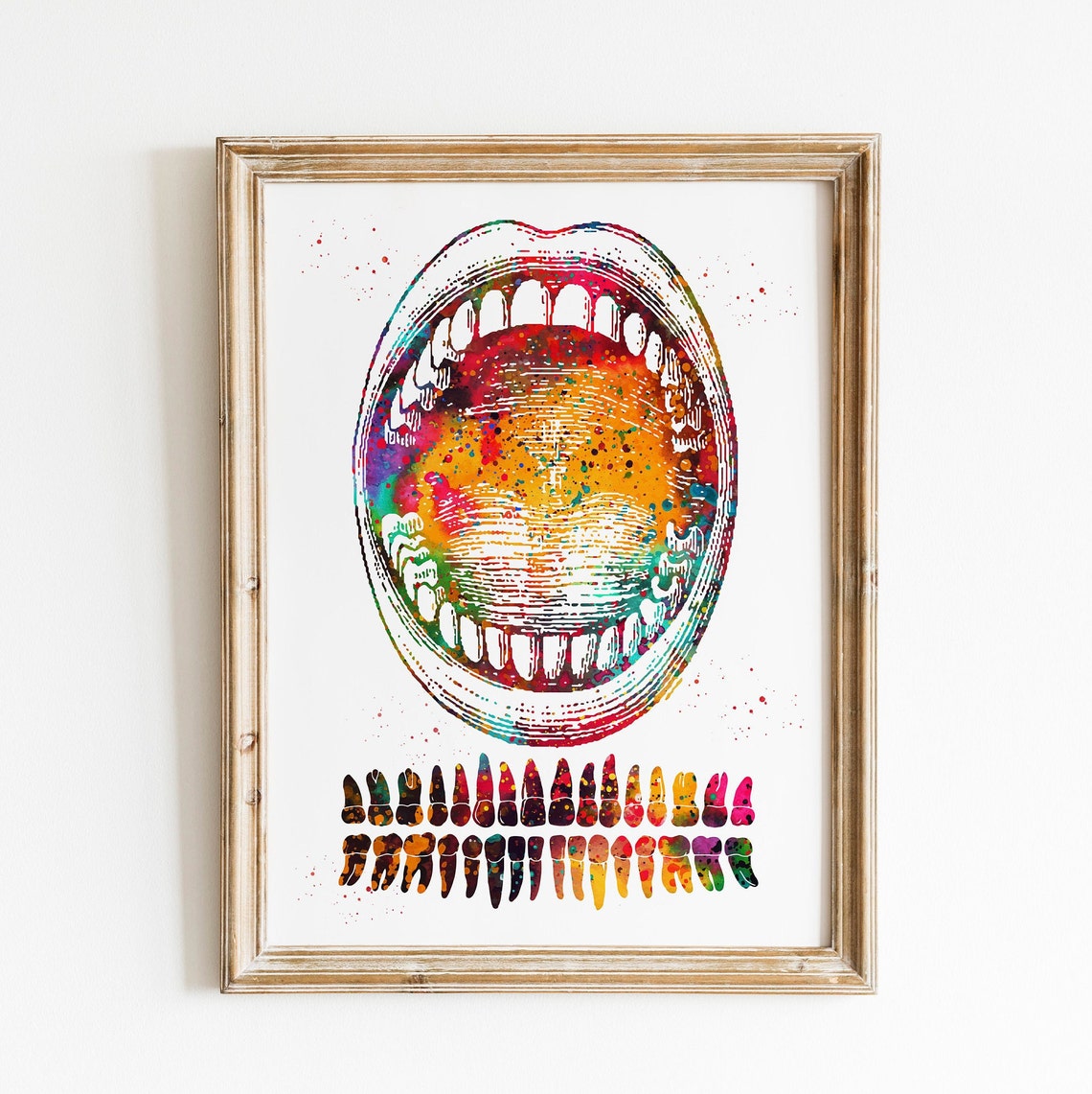 Tooth Chart Human Teeth Dental Hygienist Gift Dentist Teeth - Etsy
