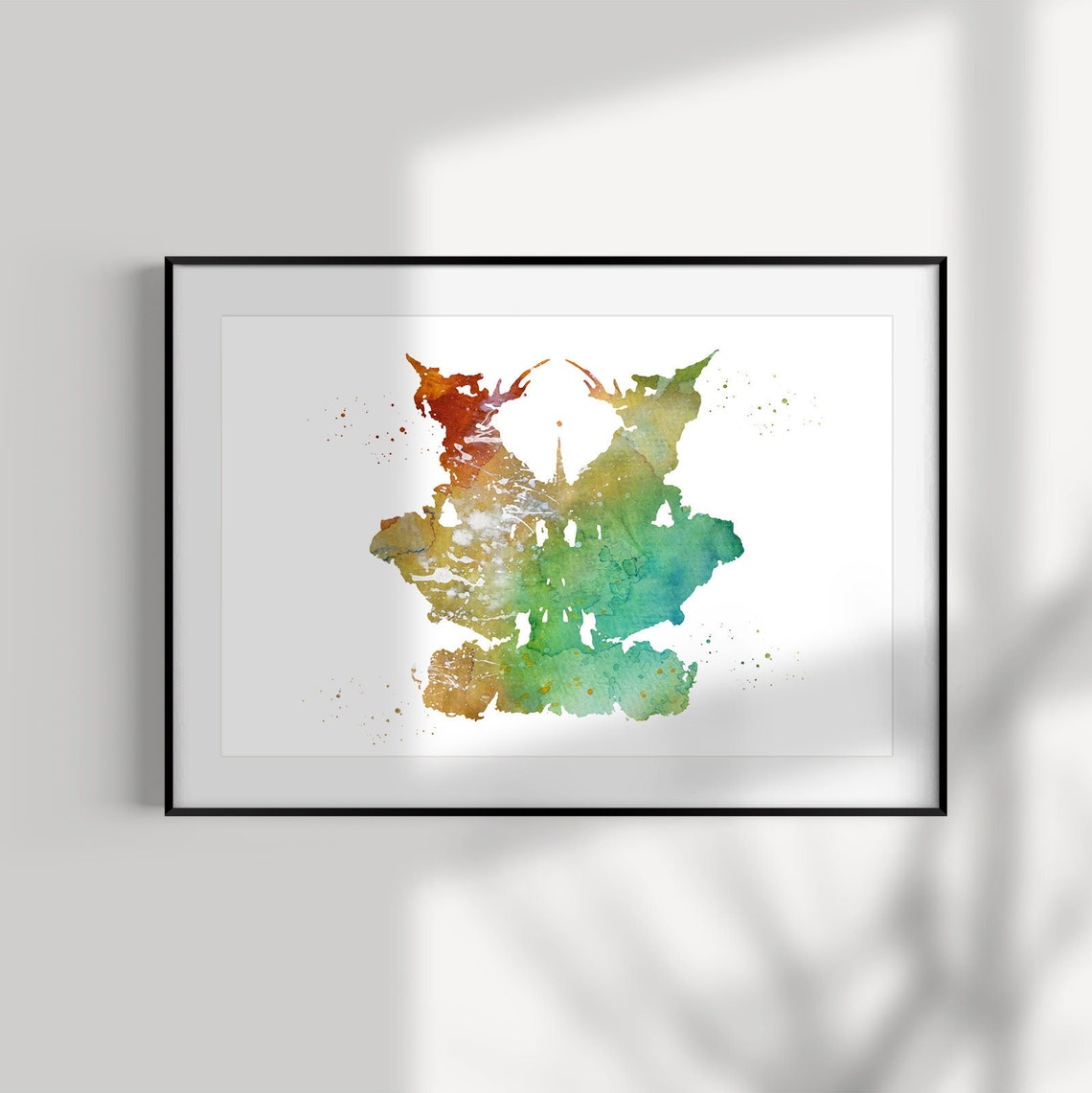 Rorschach Inkblot Test Card 9 Psychological Test Rorschach - Etsy