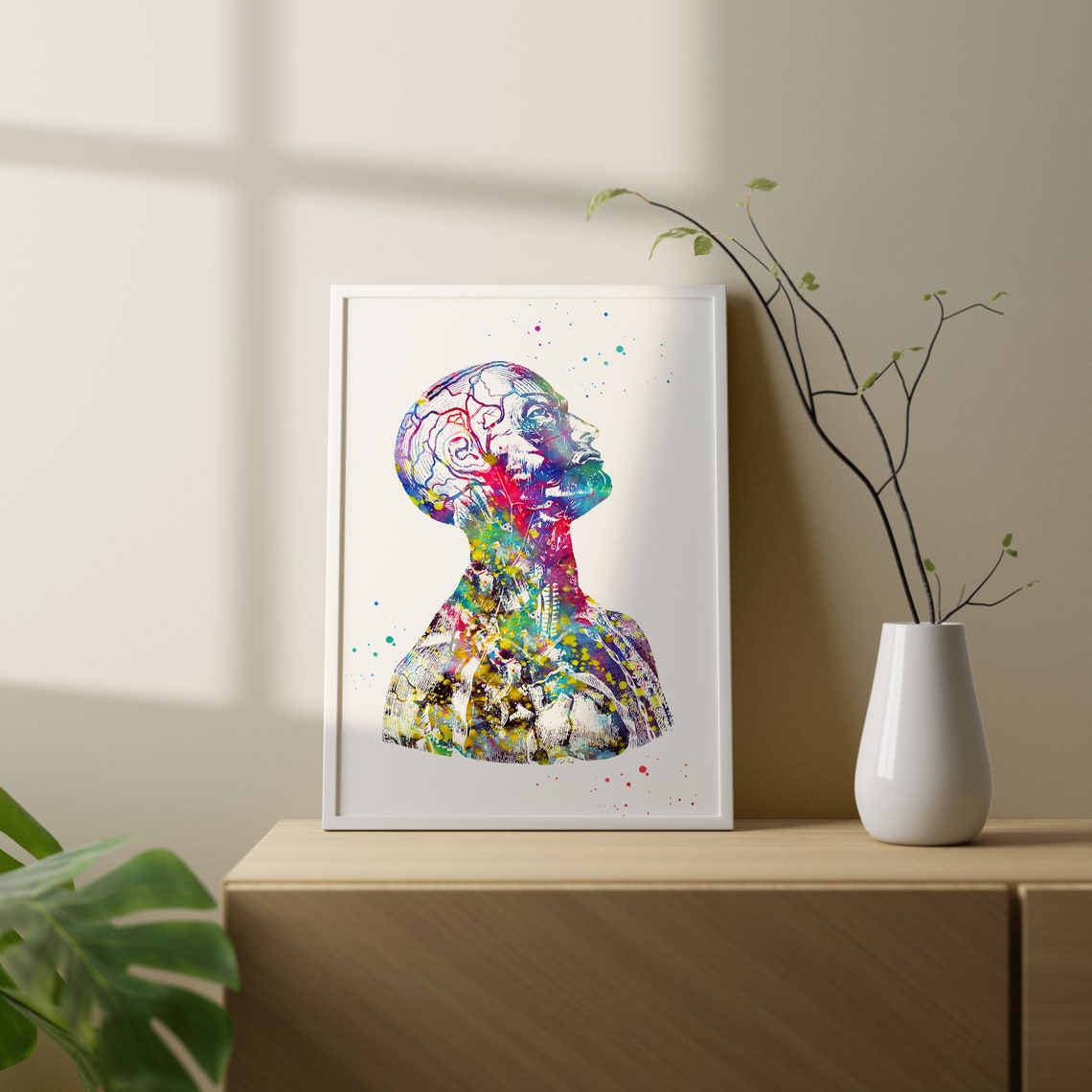Head and Torso Anatomy Human Head Neck and Shoulder Poster - Etsy
