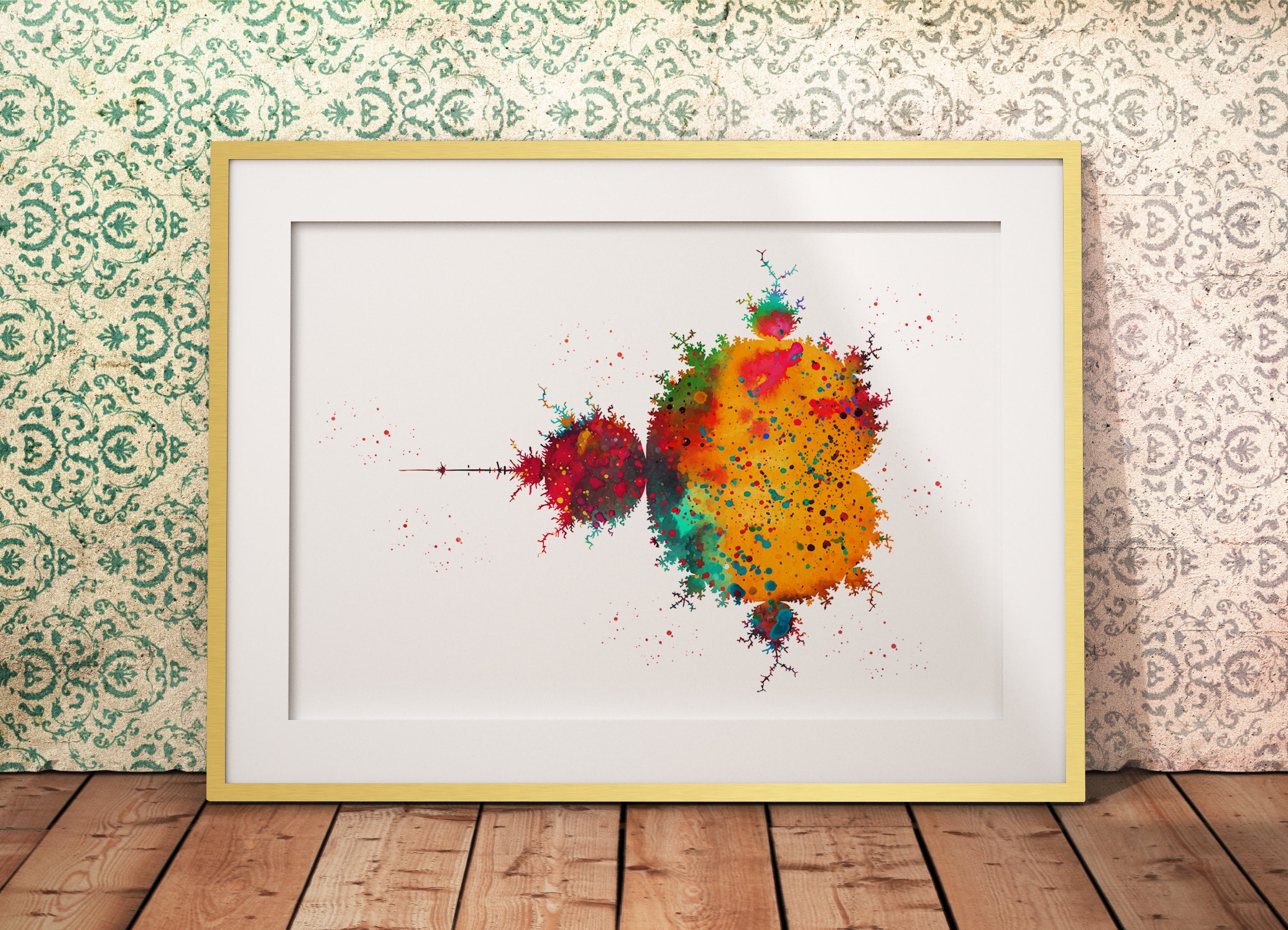 Mandelbrot Set Fibonacci Sequence Poster Science Watercolor - Etsy
