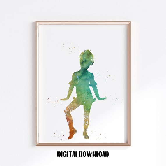 Tap Dancing Little Girl Tap Dance Poster Watercolor Art - Etsy