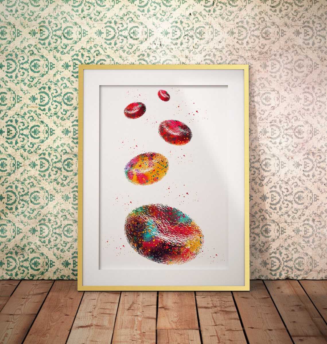 Red Blood Cells Blood Histology Hematology Poster Medical | Etsy