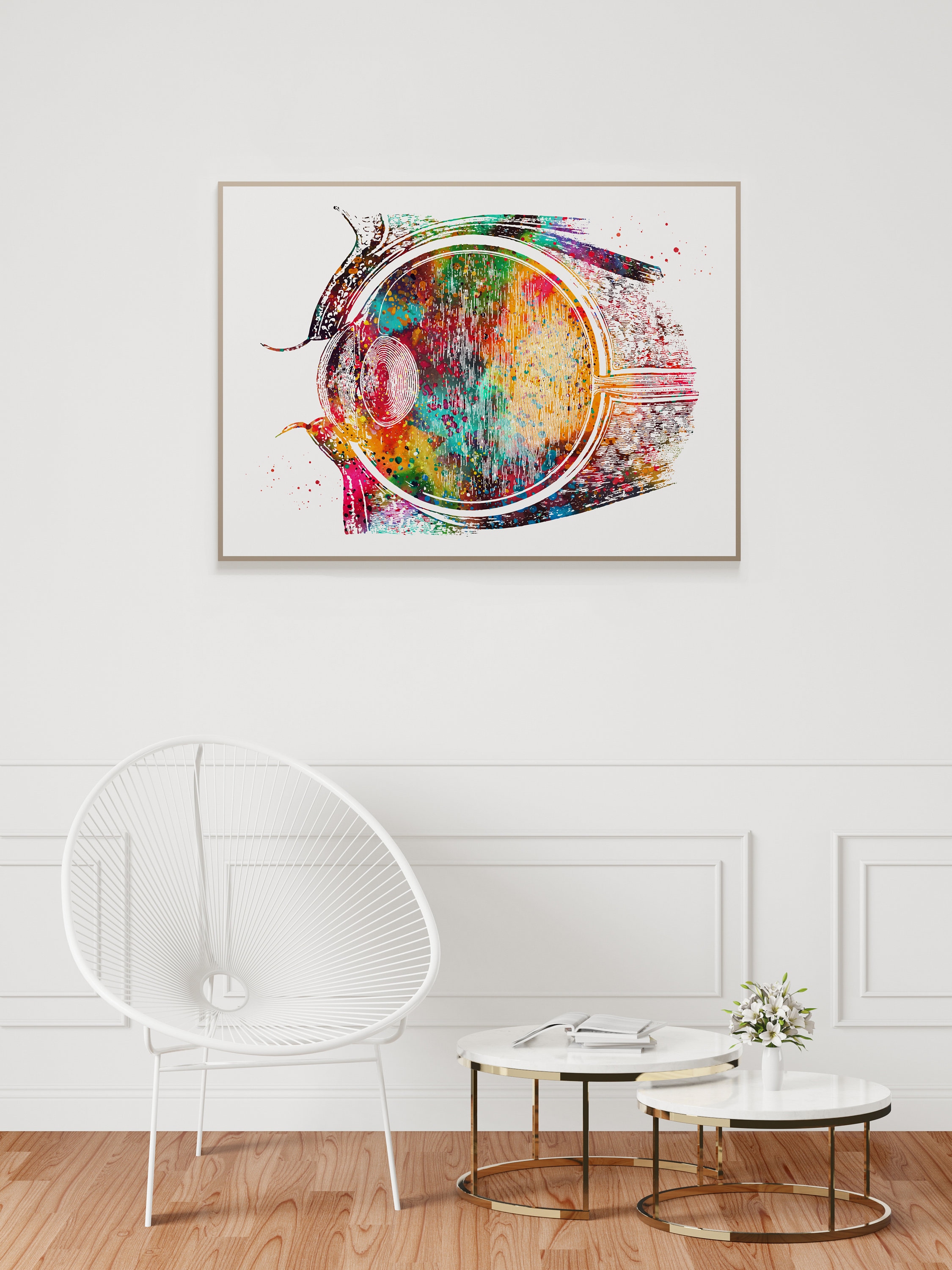 Eye Anatomy Human Eye Optometrist Optician Poster Medical Art | Etsy