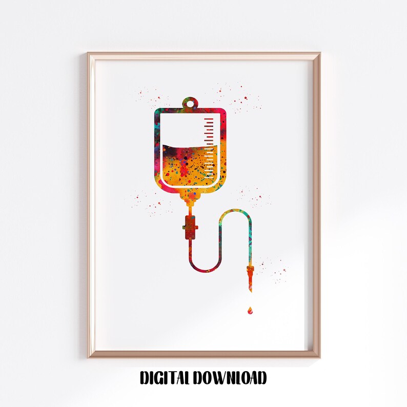 IV Bag Infusion Procedure Solution Bag Medical Nurse - Etsy