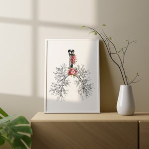 Bronchial Tree Lungs Anatomy Alveolar Respiratory System Human ...