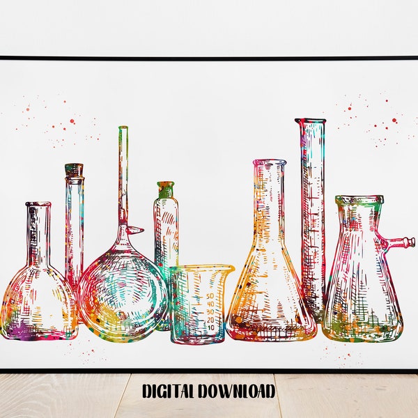 Lab Equipment Poster - Etsy