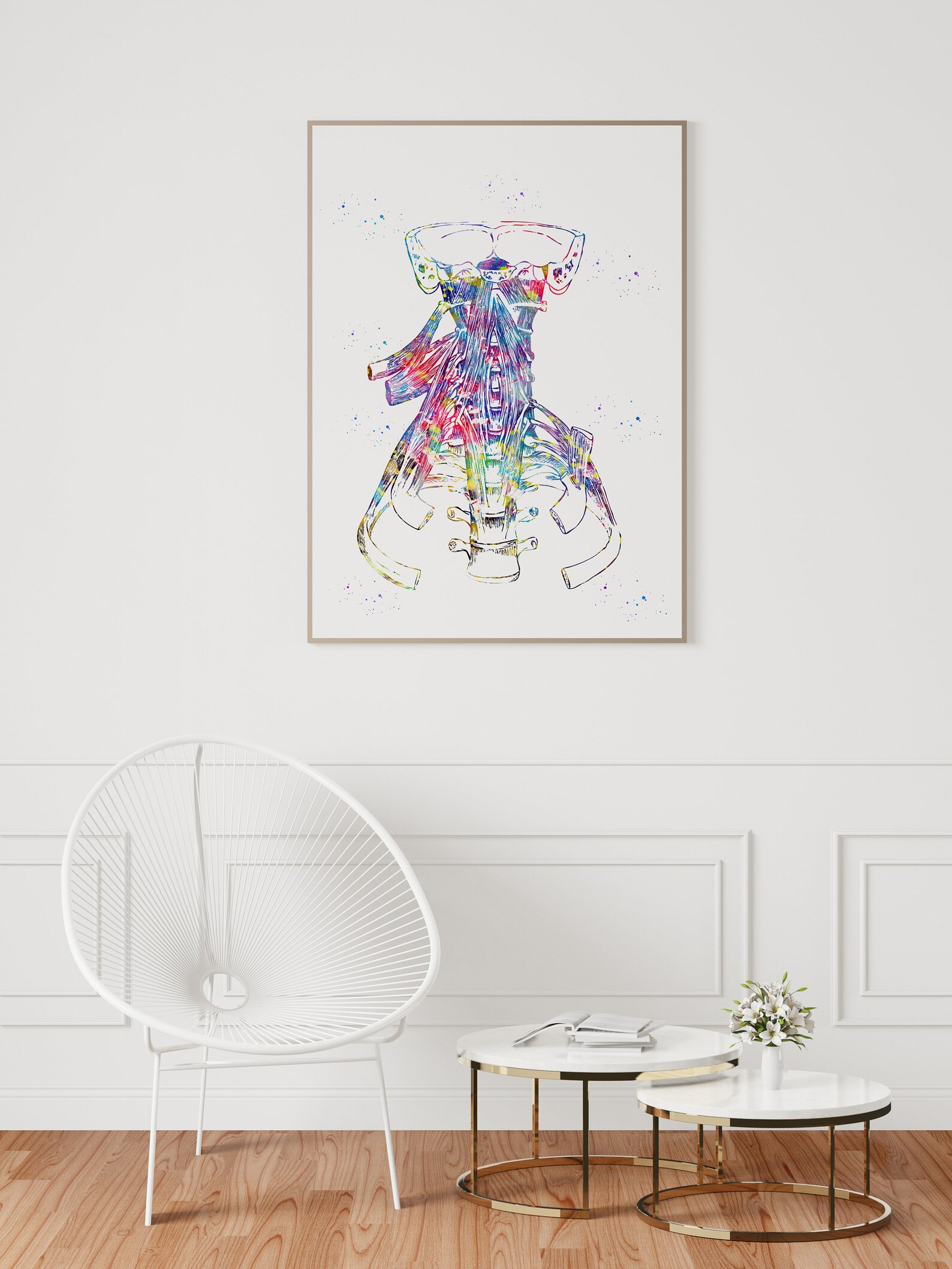 Muscles of the Neck Poster Medical Science Watercolor Digital - Etsy