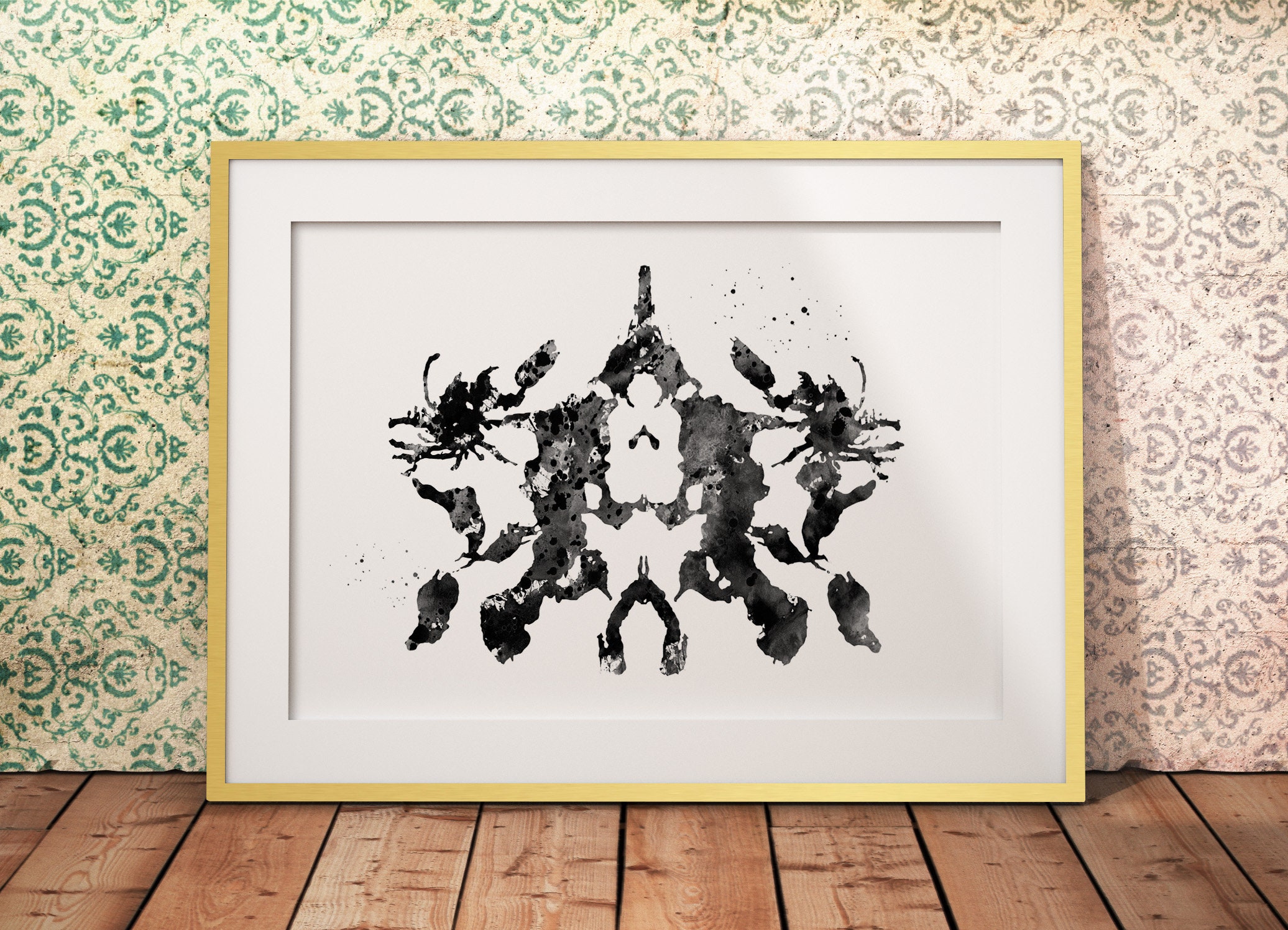 Rorschach Inkblot Test Card 10 Psychological Test Psychology - Etsy