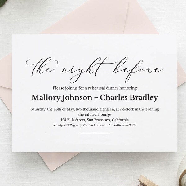 Pre Wedding Party Invitation - Etsy