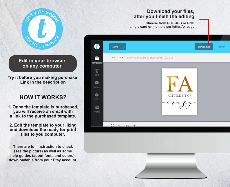 Family a Little Bit of Crazy Print Set of 3 Prints Family - Etsy