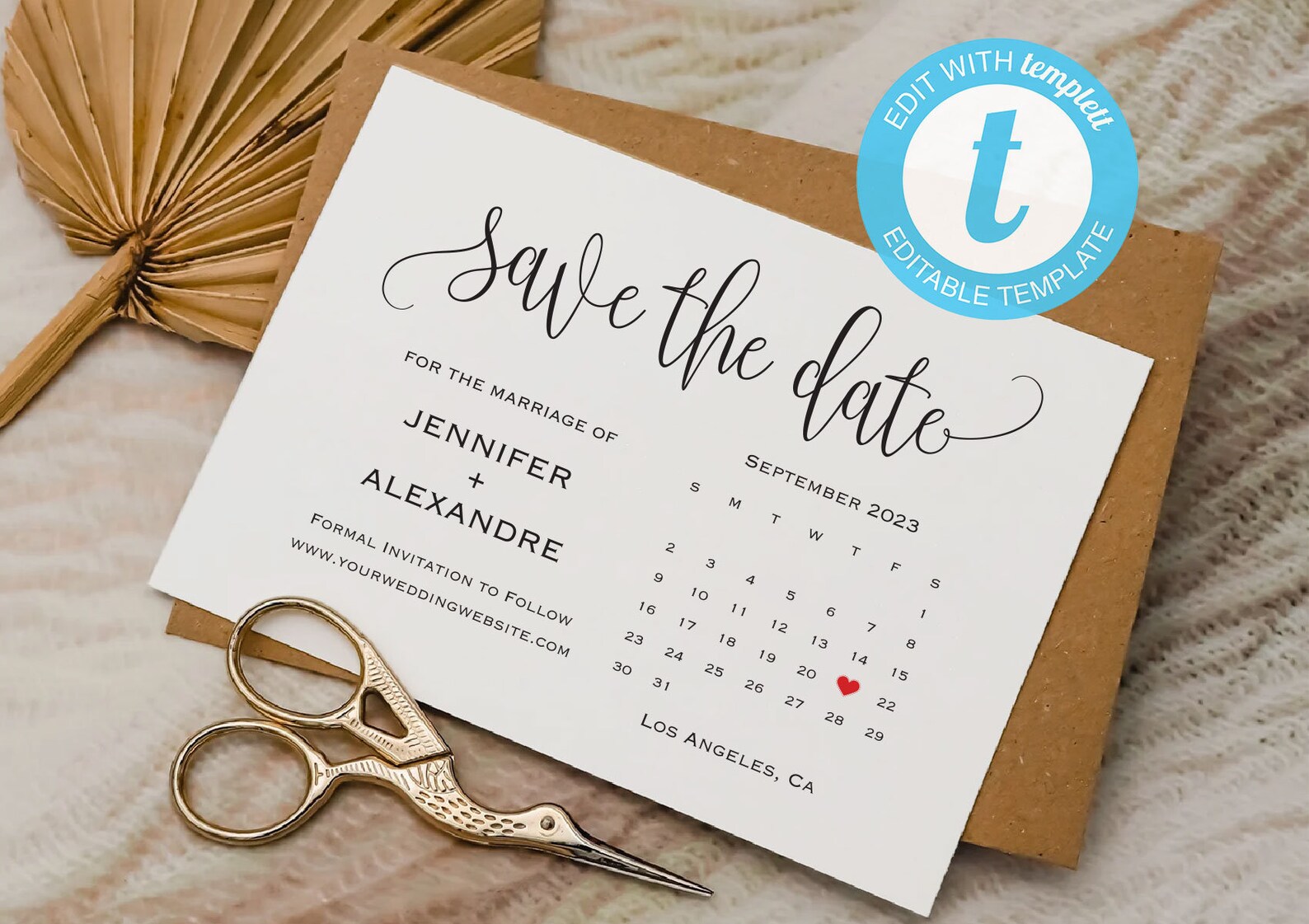 Save the Date Template Calendar Wedding Printable Save Our - Etsy