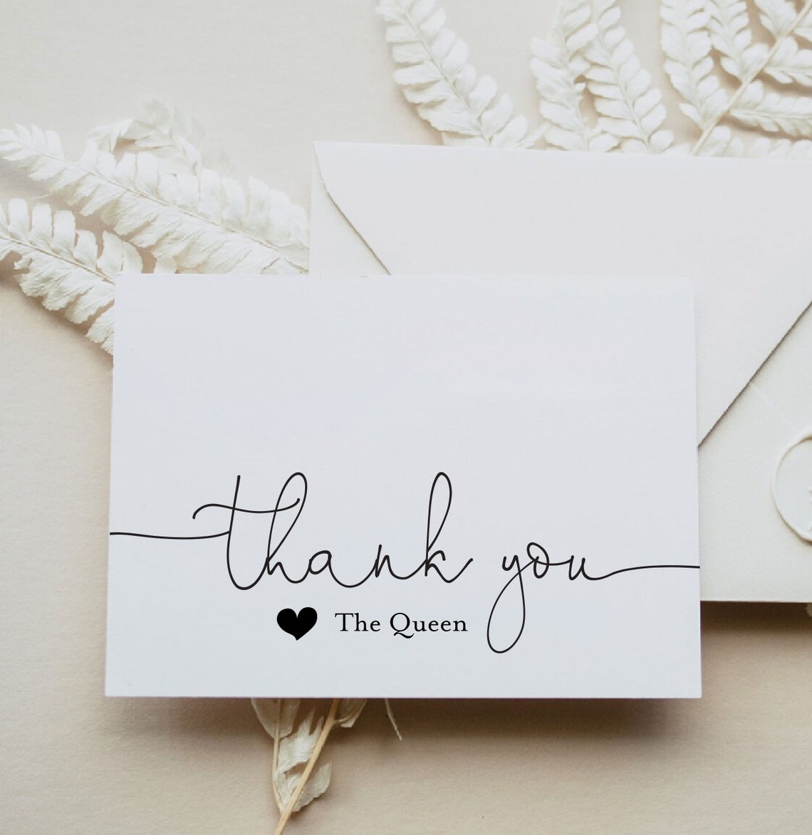 Thank You Card Template Script Thank You Card Printable - Etsy