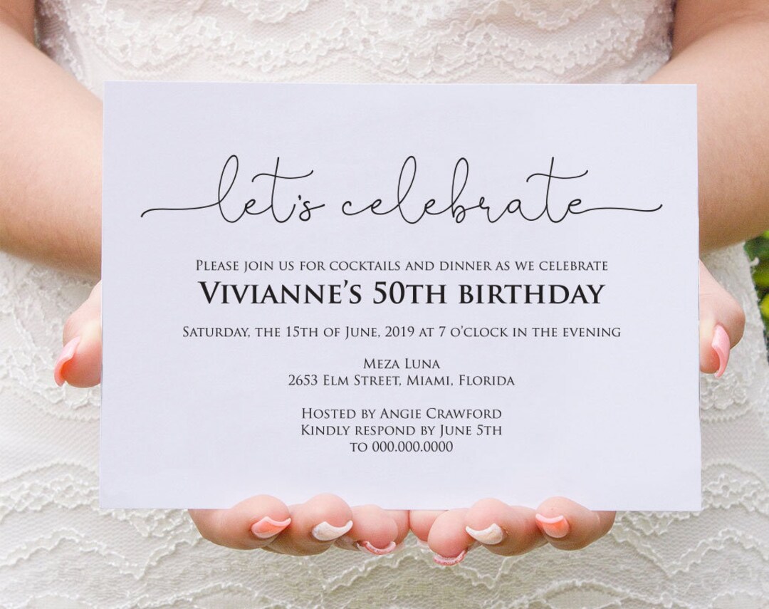 Party Invitation Template Download, Birthday Invitation,anniversary ...