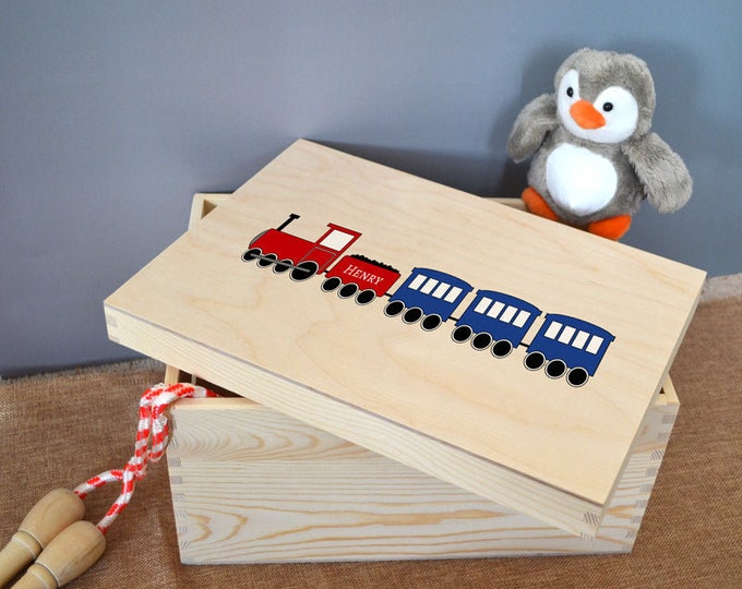 Personalised Train Toy Storage Bag, Kids Decor, Birthday Gifts for Boys ...