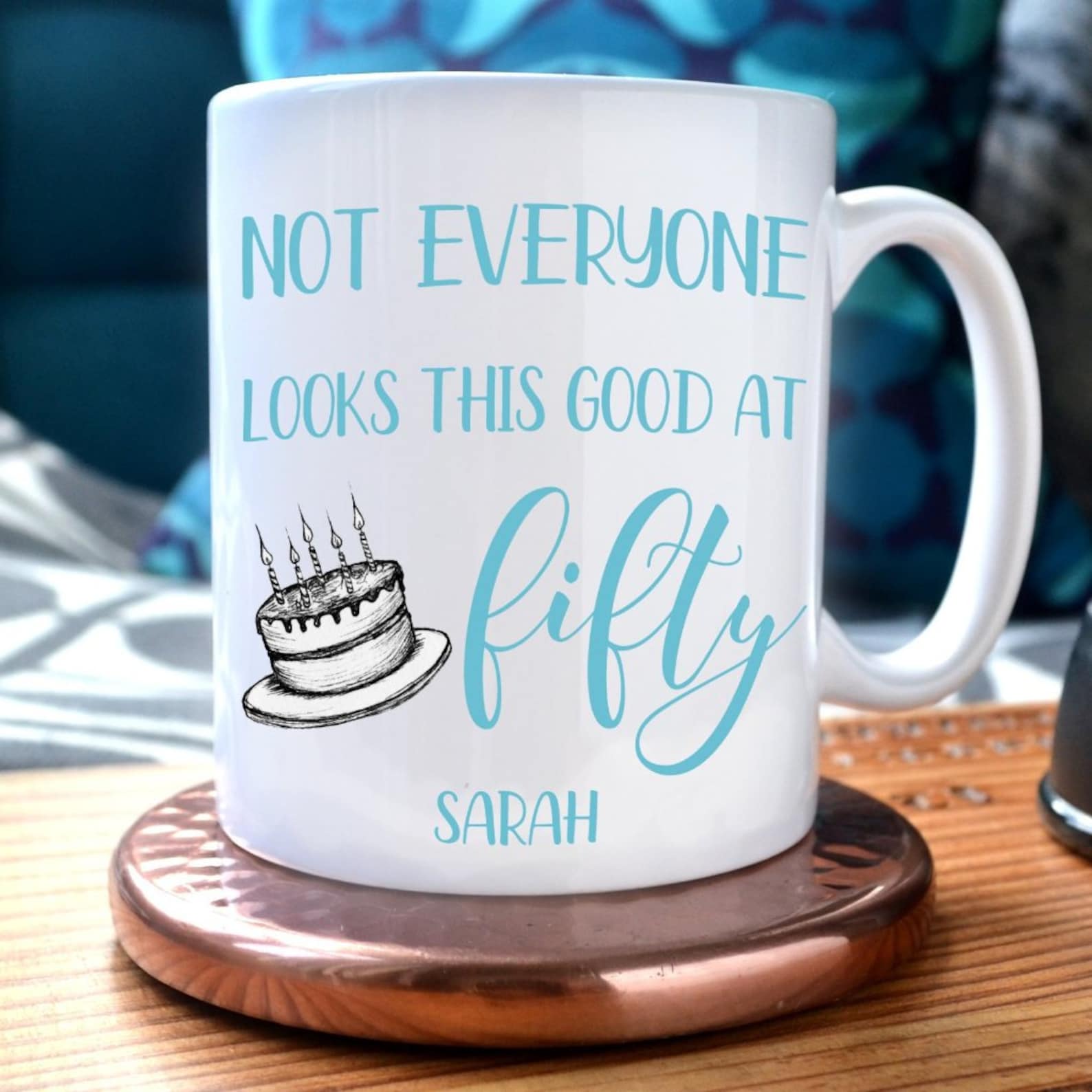 Personalised 50th Birthday Mug - Etsy