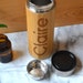 Personalised Bamboo Thermal Tea Flask With Tea Strainer Leak Proof - Etsy
