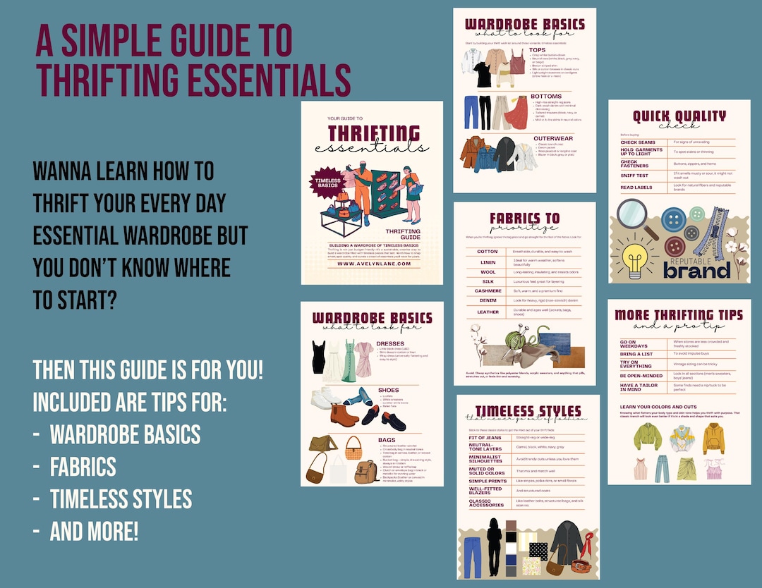 Thrifting Essentials Digital Guide - Etsy