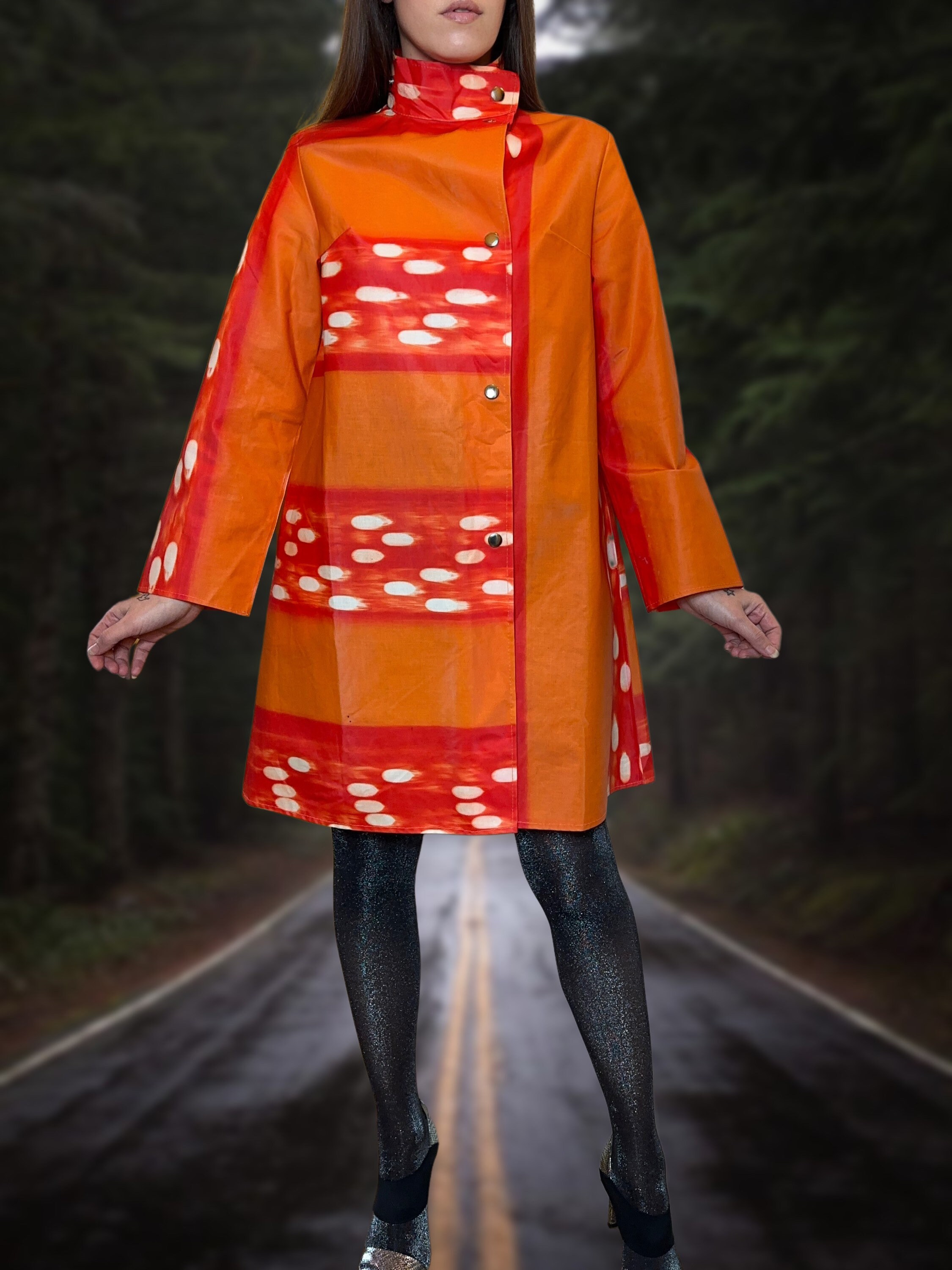 Rare 1960s BORMAX Denmark A Silhouette High Collar Raincoat S - Etsy