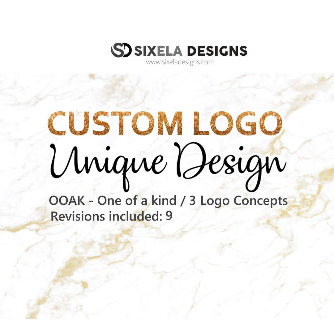 Custom Logo Design 3 Concepts / 9 Revisions Unique Logo, Logo Branding ...