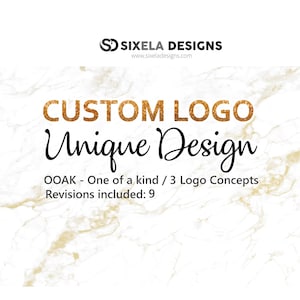 Custom Logo Design 3 Concepts / 9 Revisions Unique Logo, Logo Branding ...