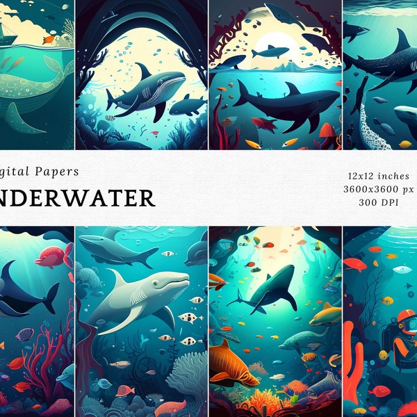 Aquatic Wallpaper - Etsy