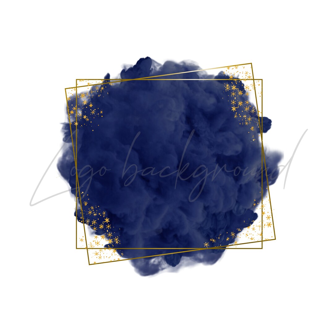 Navy Blue Watercolor, Logo Background, Blue Logo Png, Commercial ...