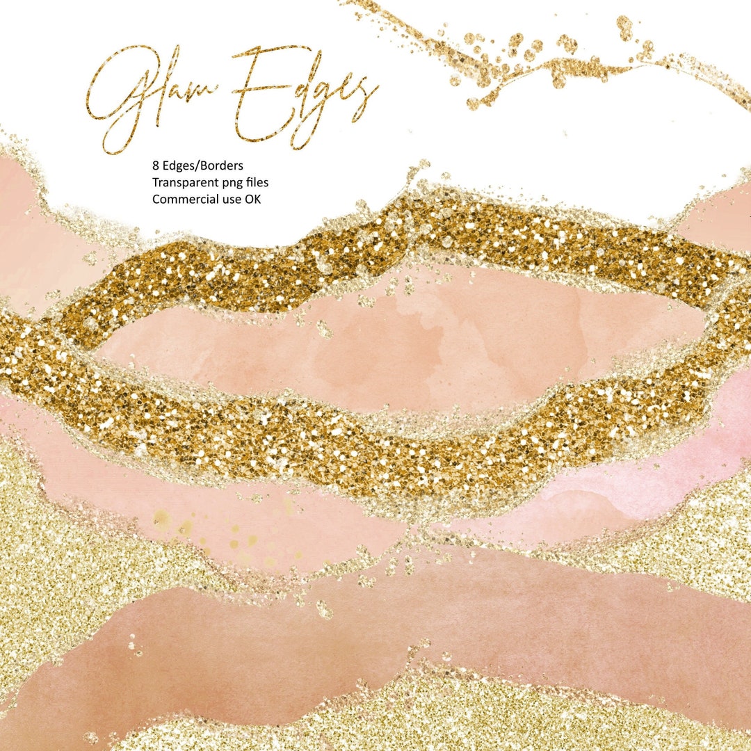 Blush Edges, Blush Border Clipart, Borders Clipart, Watercolor Borders ...