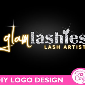 Yellow Neon Logo, Boutique Logo, Yellow Watermark, Orange Logo, Glow ...
