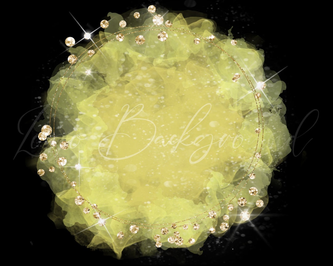 Yellow Logo Background, Yellow Logo Bg, Yellow Watercolor, Sparkles ...