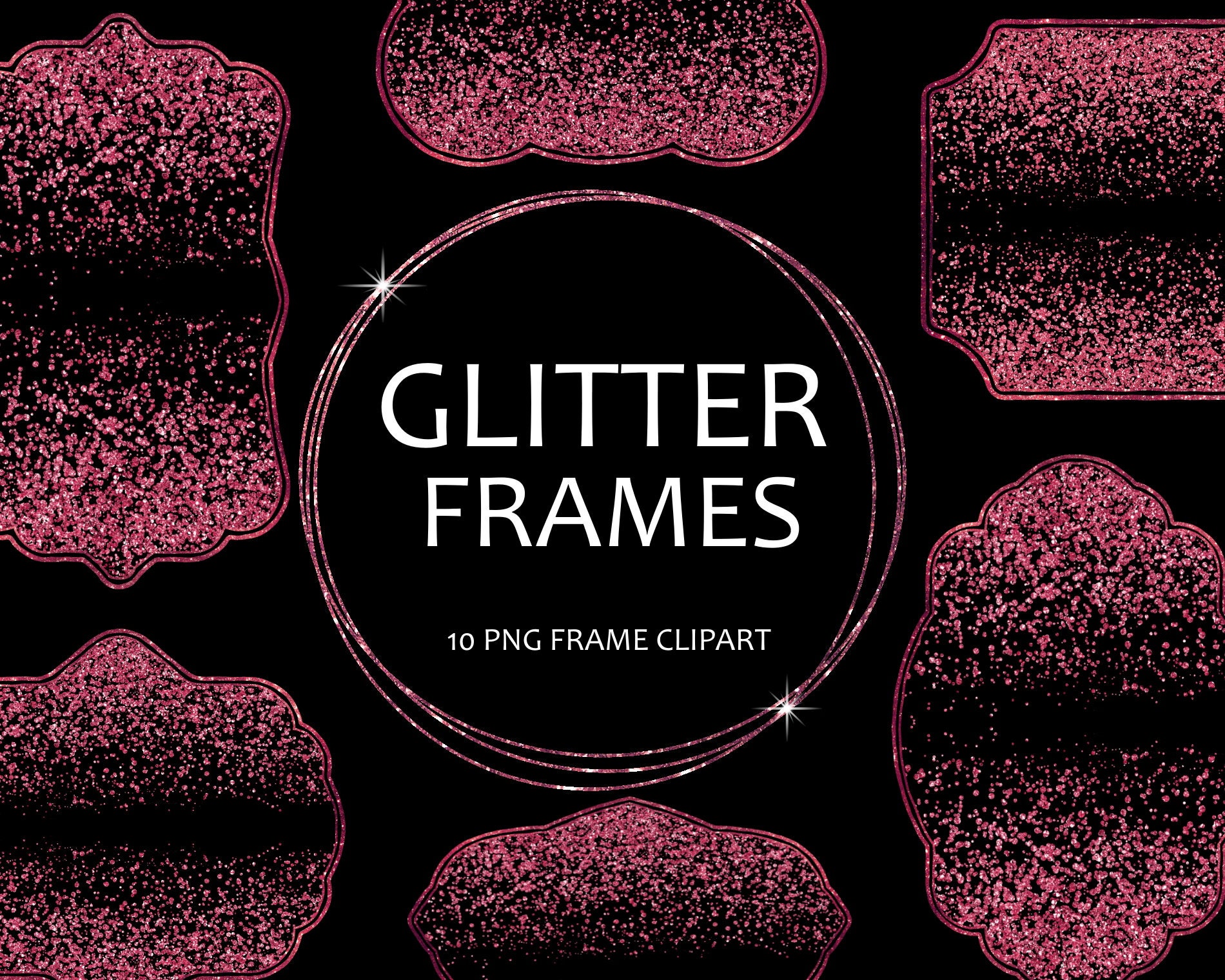 Hot Pink Frame Clipart