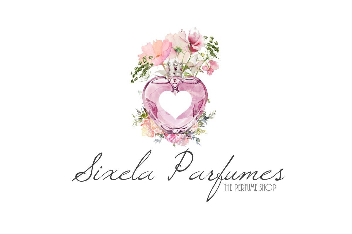 Bottle Logo Perfume Logo Floral Heart Logo Heart Logo - Etsy Finland