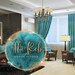 Turquoise Logo, Aqua Logo, Interior Designer Logo, Premade Logo, Round ...