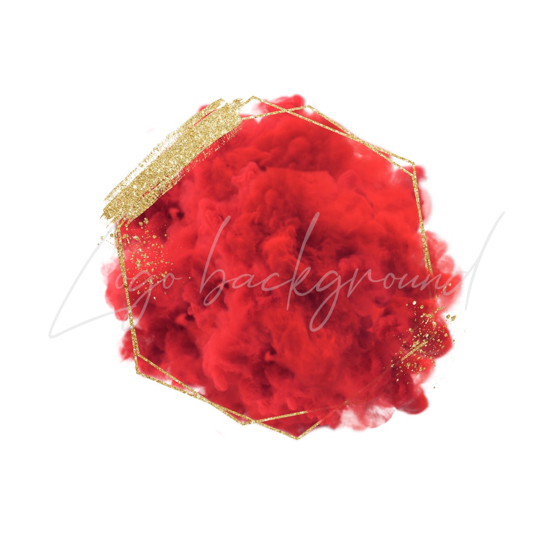 Red Hexagon Logo Logo Background Red Octogon Hexagon - Etsy