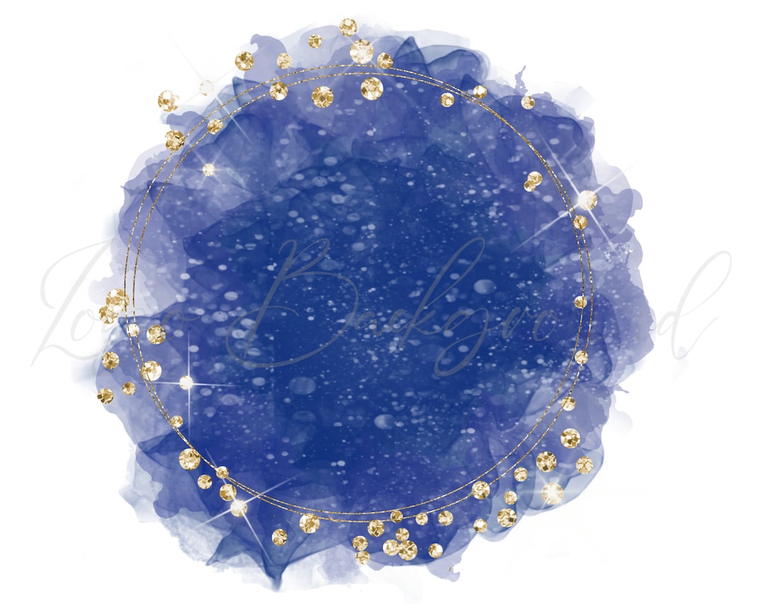 Blue Logo Background Navy Blue Logo Navy Blue Watercolor - Etsy