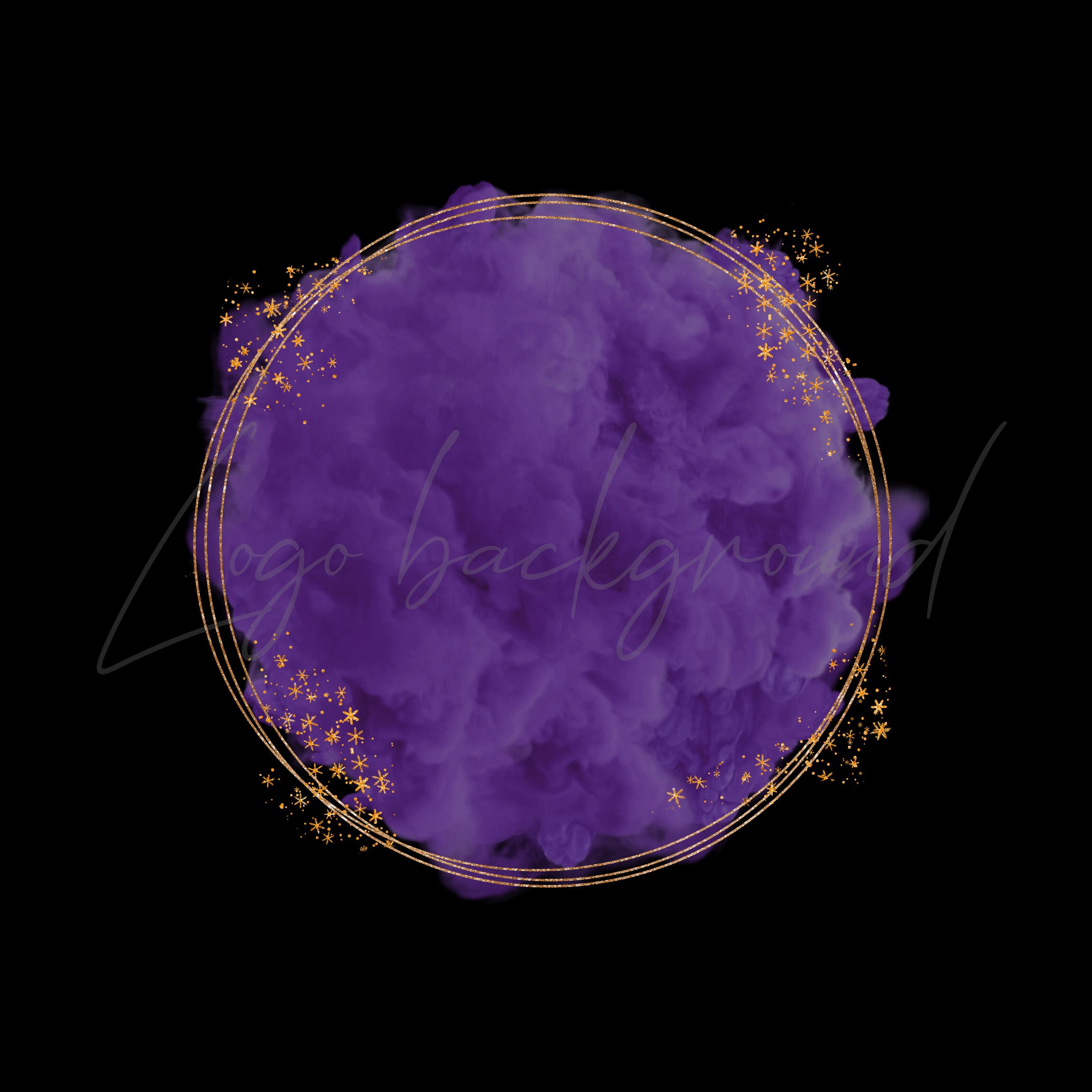 Purple Circle Logo Logo Background Purple Circle Smoke - Etsy