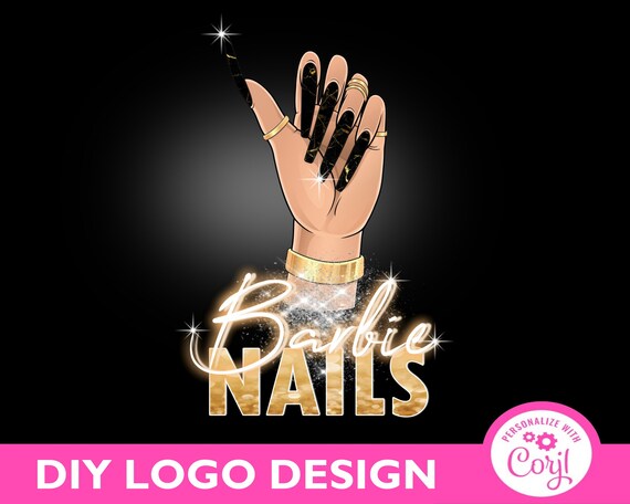 Manicure Logo Nails Logo Design Hand Logo Design Hands - Etsy